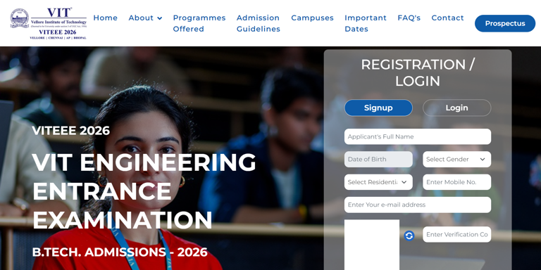 VITEEE registration window opens at viteee.vit.ac.in: Direct link to ...