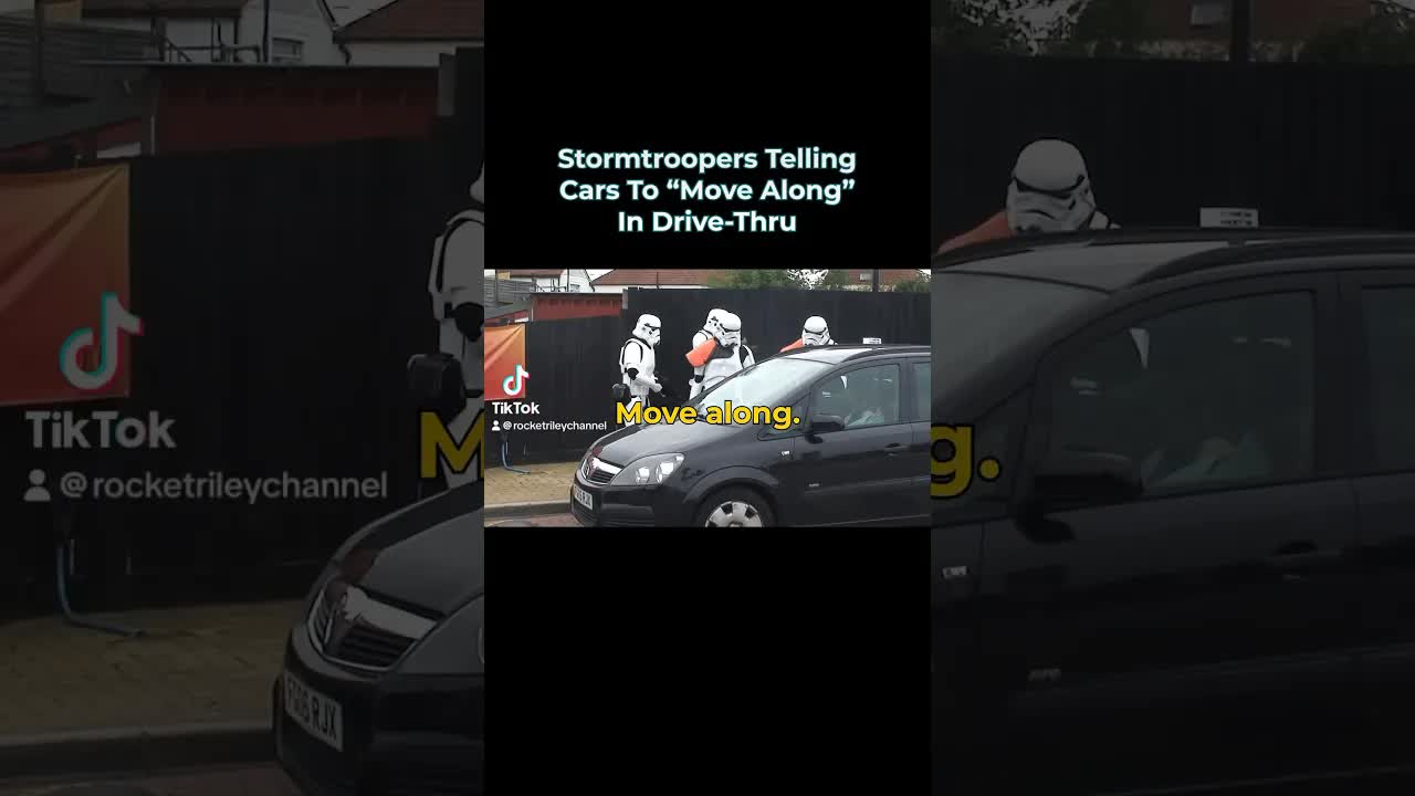 Stormtroopers Telling Cars to “Move Along” #starwars