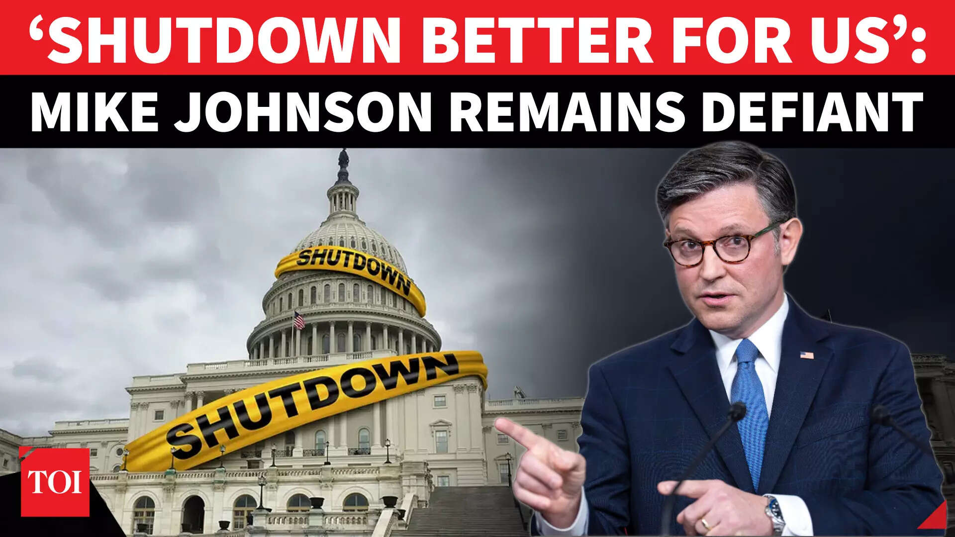 US Shutdown Hits Day 25: Mike Johnson Blasts Dems For ‘Holding America ...