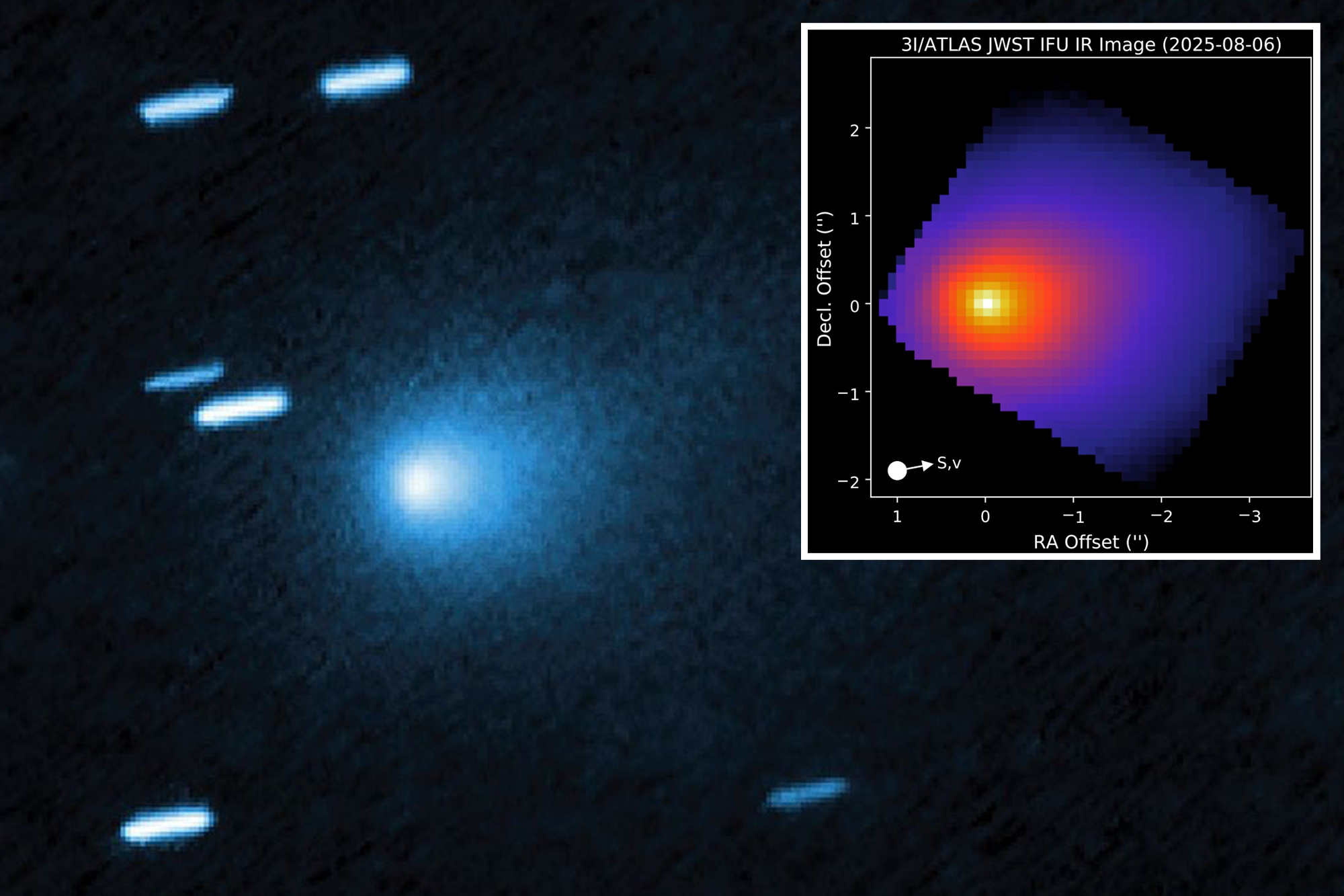 Manhattan-sized space object 3I/ATLAS has grown a tail — a possible ...