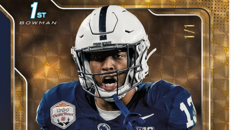 Oregon's Dante Moore live pack openings for 2025 Bowman Chrome U Football