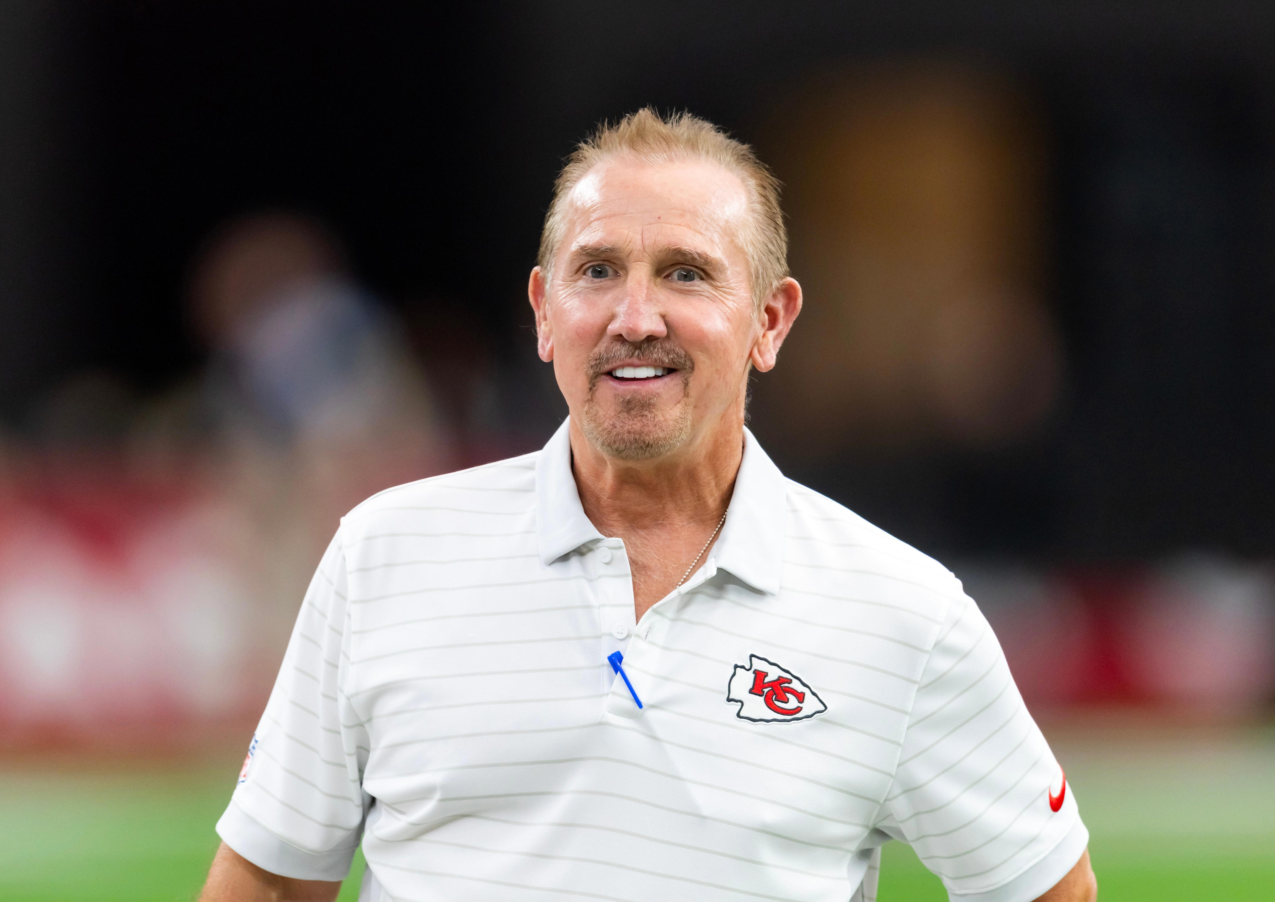 Chiefs DC Steve Spagnuolo reacts to last week’s shutout victory over ...