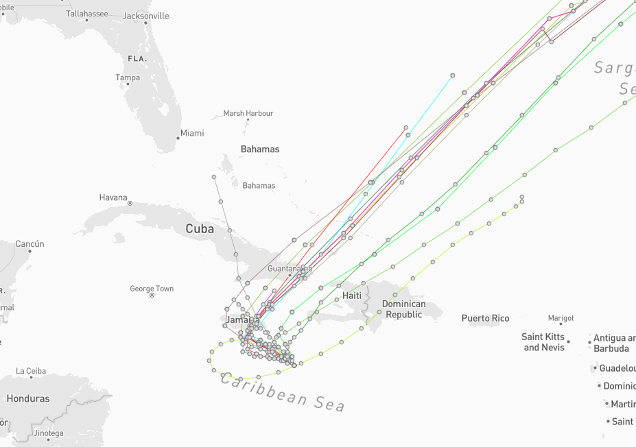 See Hurricane Melissa path, spaghetti models. Florida impacts?