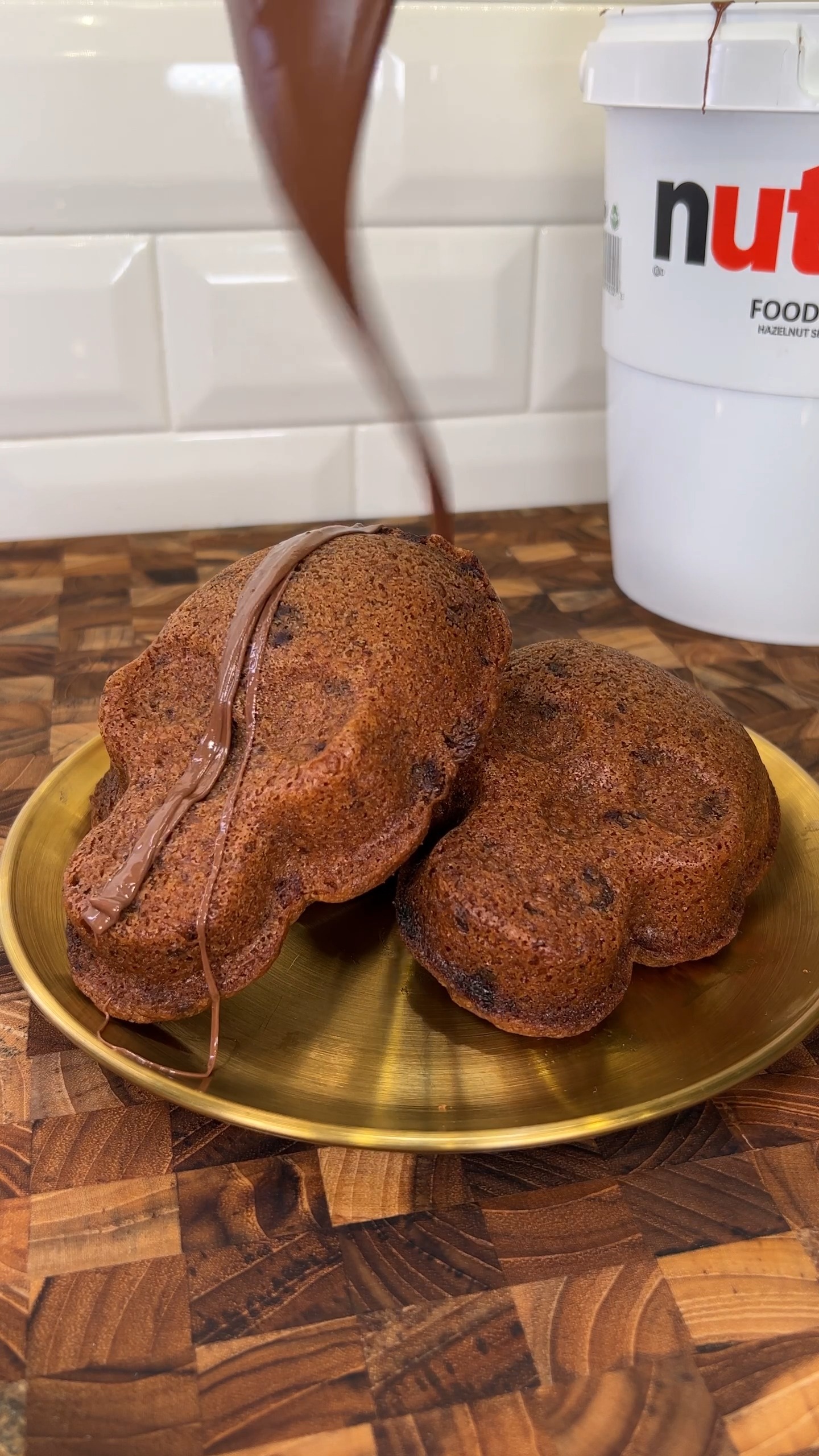 Nutella cookie skulls