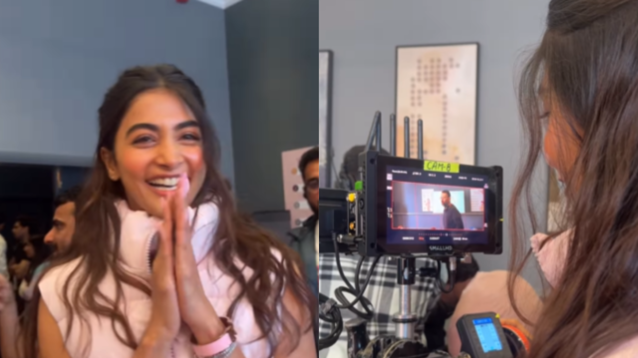 Pooja Hegde turns into a focus puller: Jana Nayagan' actress shares FUN BTS video, wins 'very ...