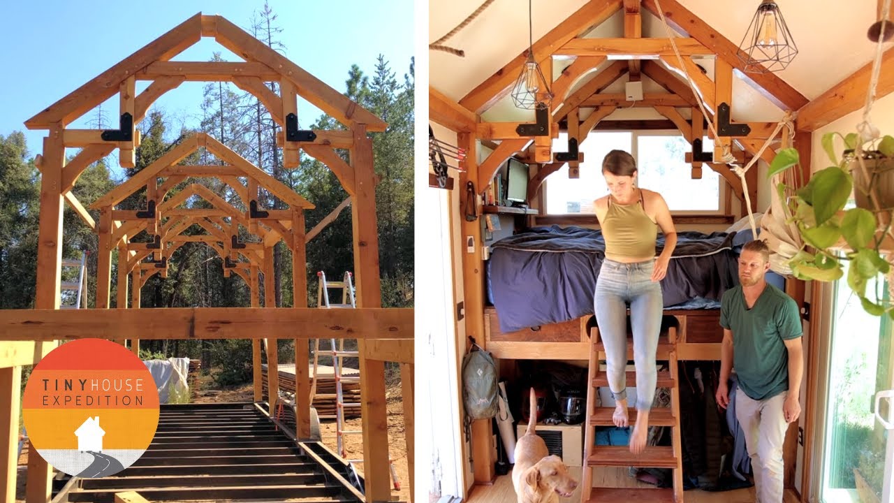 Couple S Timber Frame Tiny House Diy Tiny Home Build Stories
