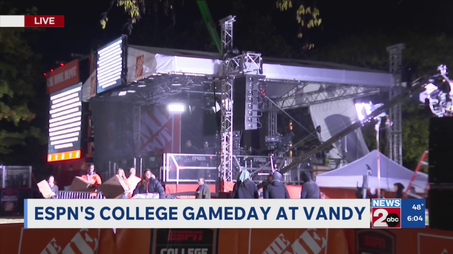 Vandy fans at ESPN's College Game Day