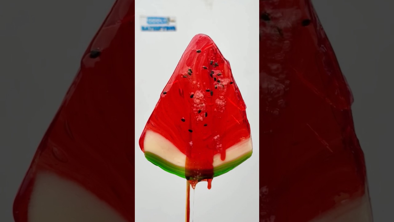 Melting sugar in a satisfying way 🍉