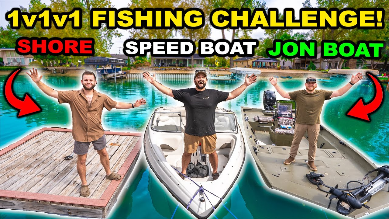 I raced a speed boat and a jon boat! 🛥️