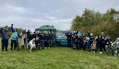 A group who are campaigning for a pump track at Chasewater came ...