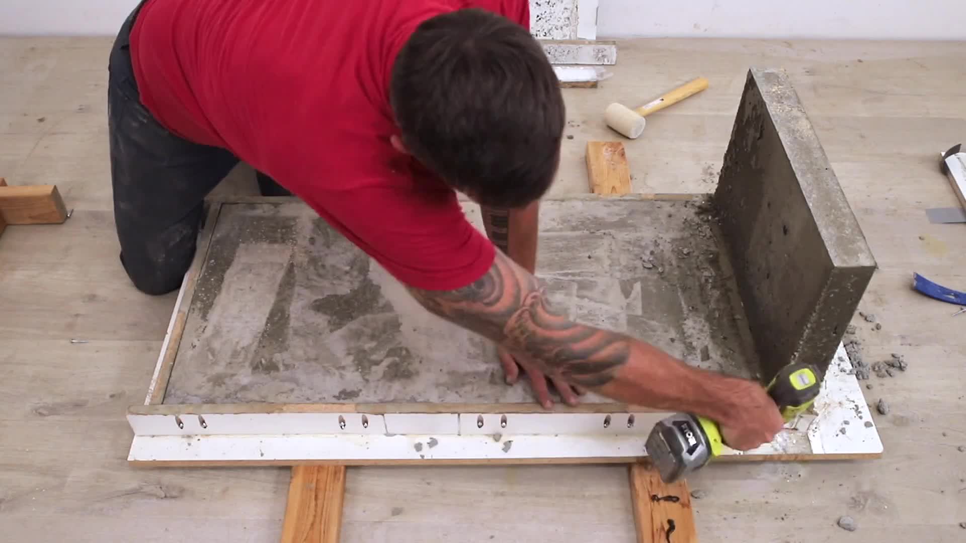DIY concrete coffee table | Urban Decay table