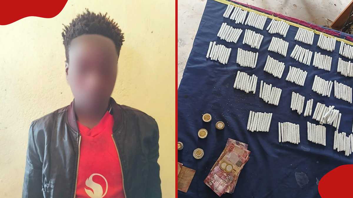 Vihiga: Man arrested after being found in possession of 320 rolls of bhang