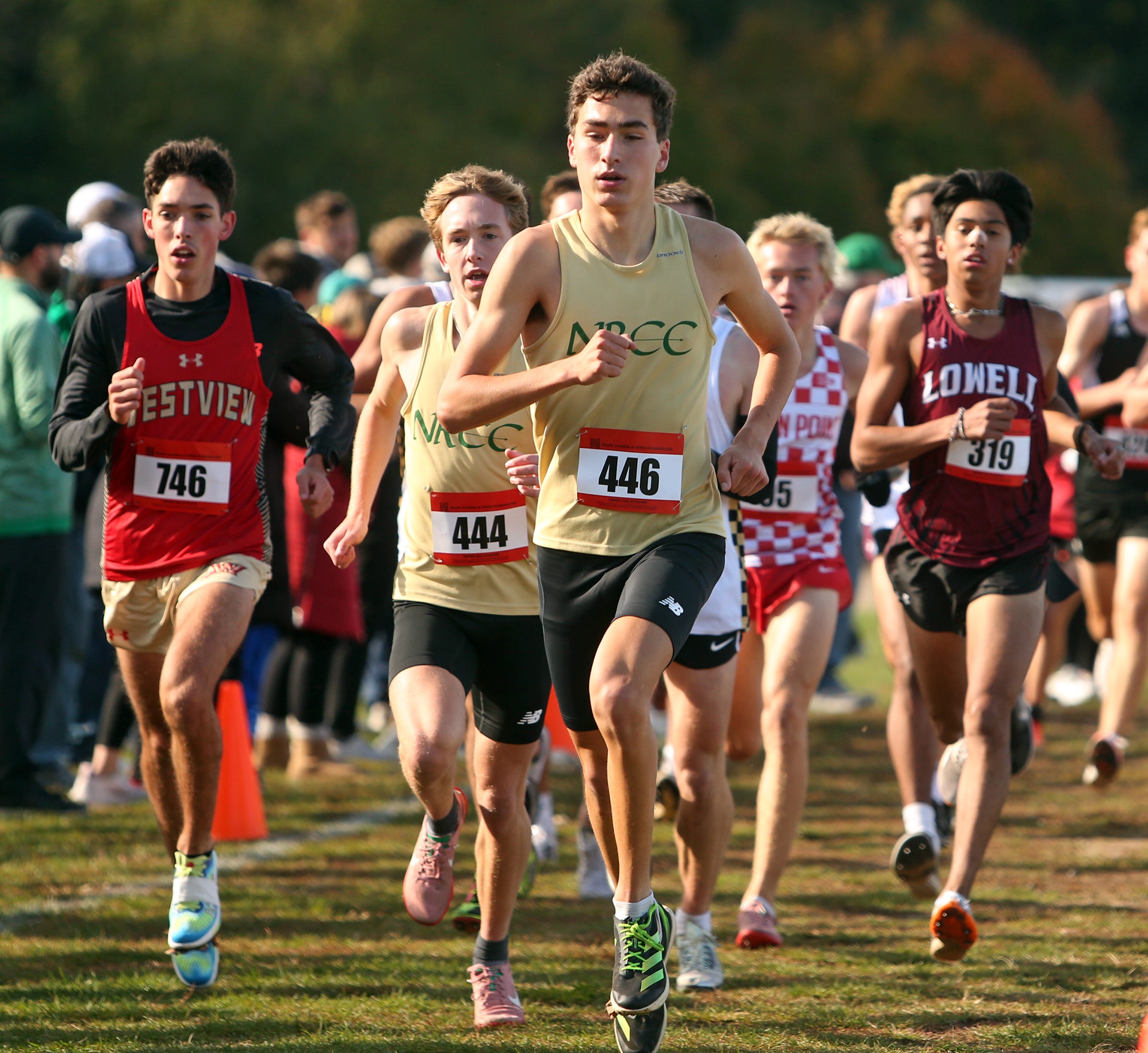 Northridge senior Baylor Miller runs to an IHSAA regional championship ...