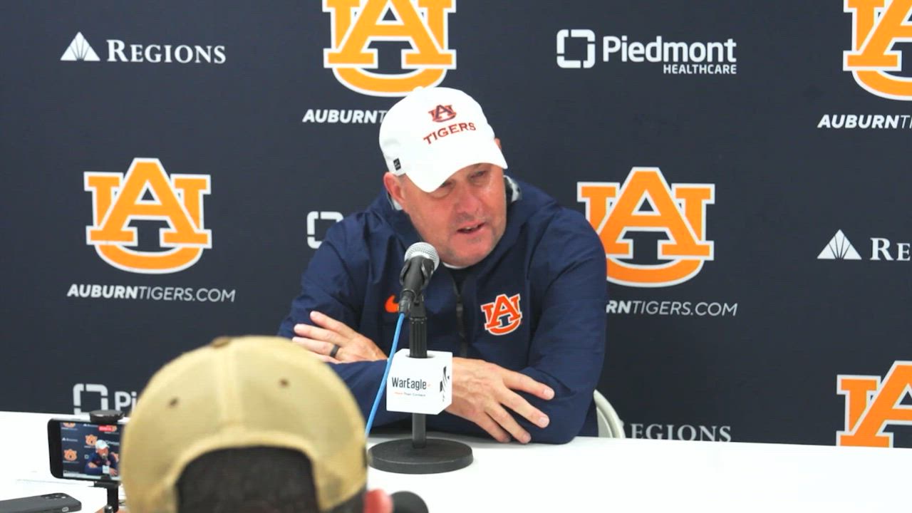 Hugh Freeze Gets Emotional Speaking on Auburn Tigers Kicker Alex McPherson