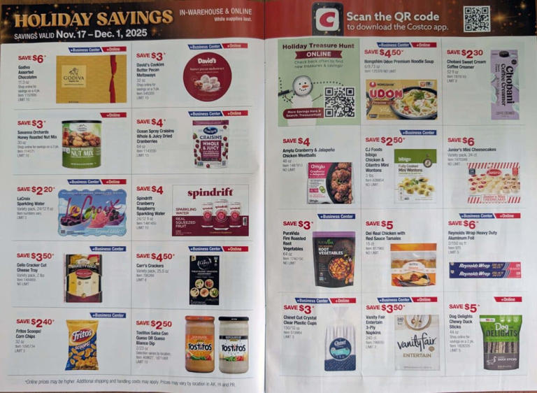 Costco Holiday Savings Coupon Books November & December 2025