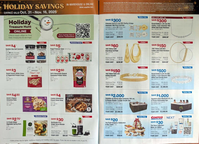 Costco Holiday Savings Coupon Books November & December 2025