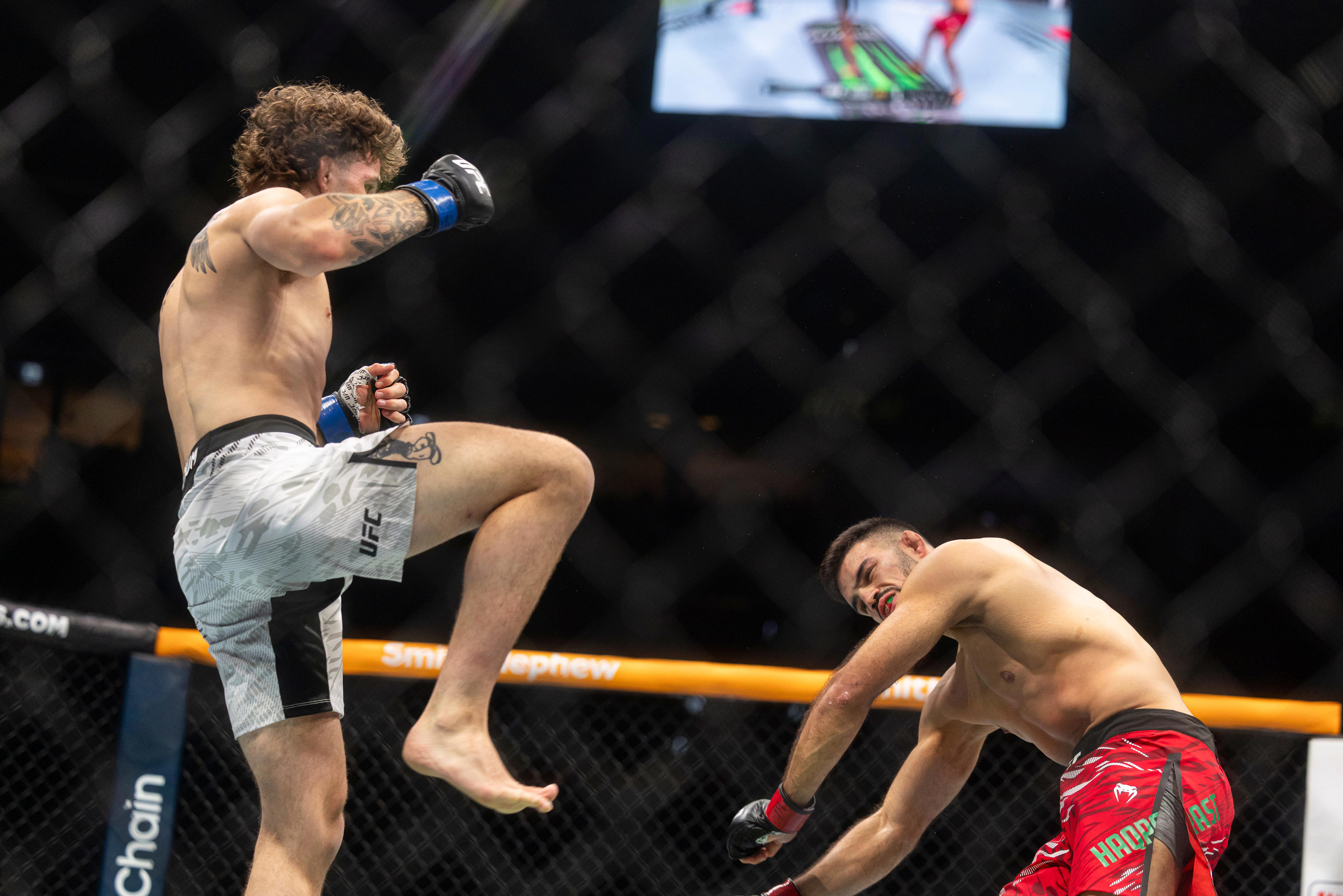 UFC 321 video: Quillan Salkilld head kick blasts Nasrat Haqparast ...