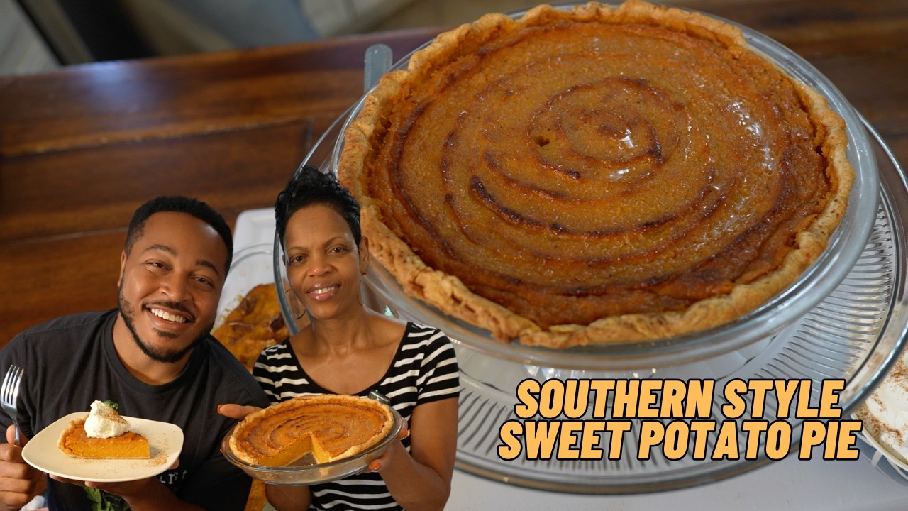 My mom taught me how to make sweet potato pie