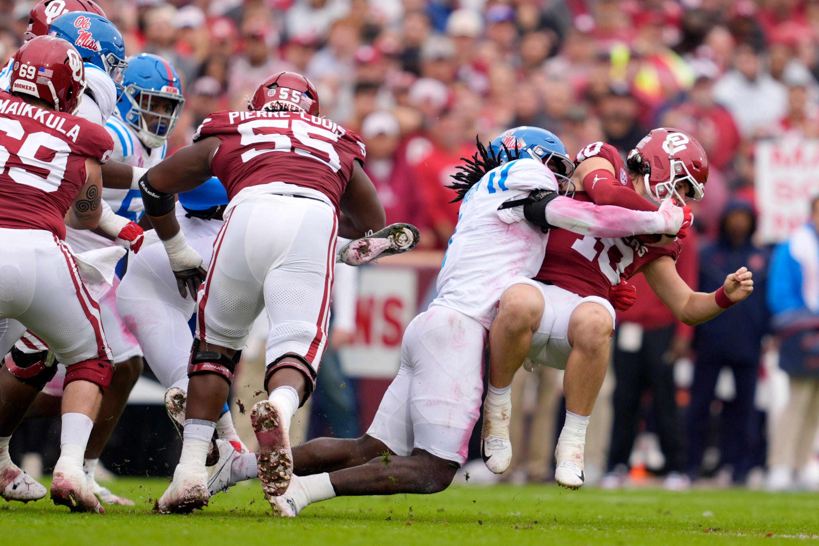 OU football vs Ole Miss highlights: Lane Kiffin, Rebels outduel John ...