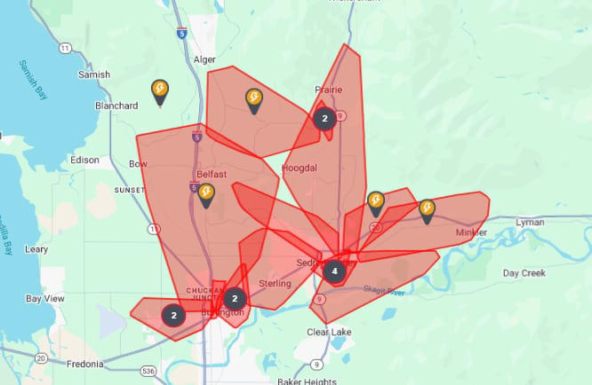 Over 15,000 people without power around the Puget Sound