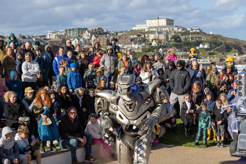 Thousands of zombies descend on Cornwall town for Halloween