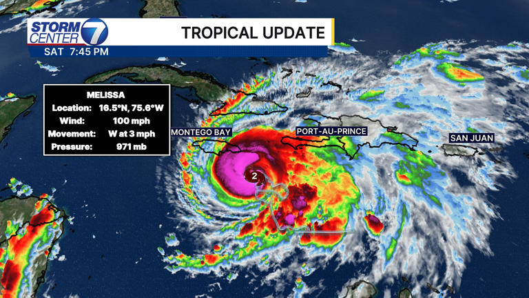 Tropics: Jamaica in direct path of Hurricane Melissa, forecast calls ...