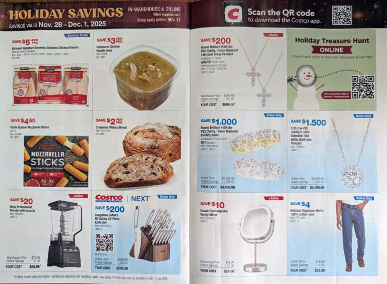 Costco Holiday Savings Coupon Books November & December 2025