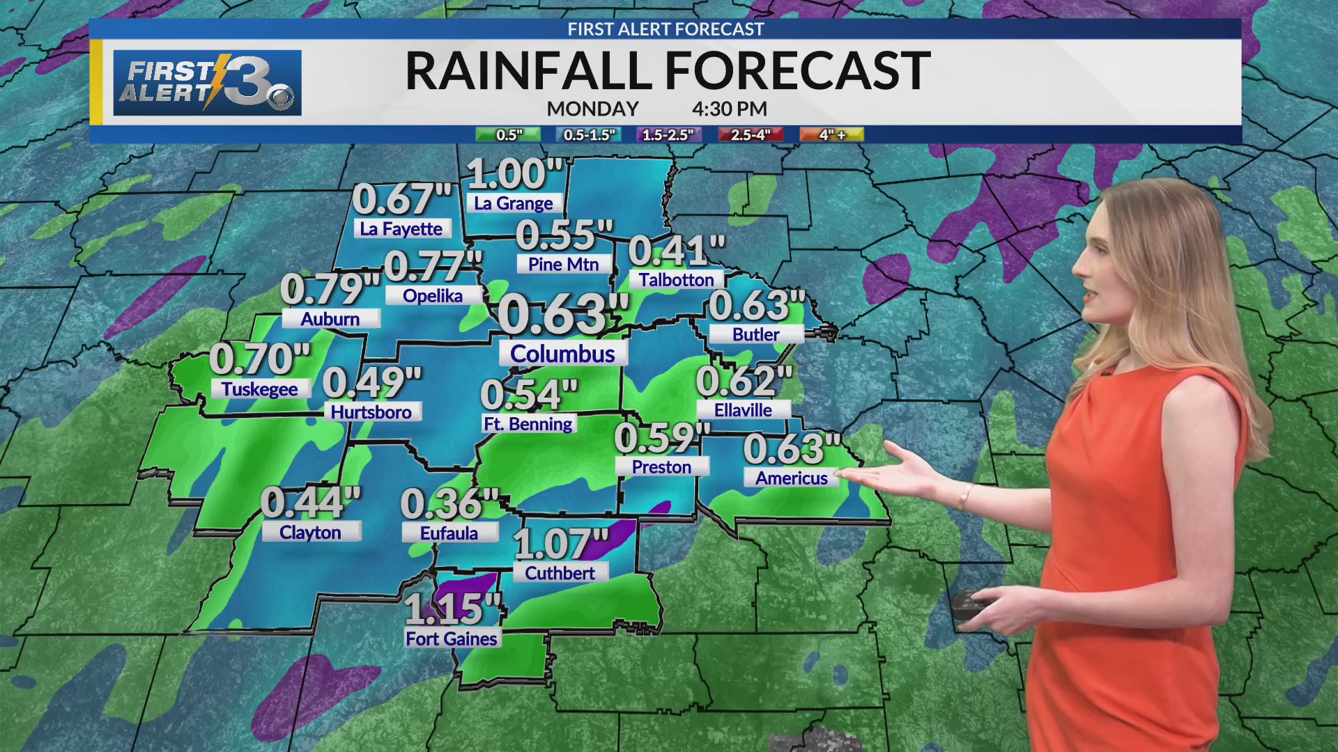 Columbus, Ga Forecast Saturday Evening (10/25/25)- Kaylee Barbee