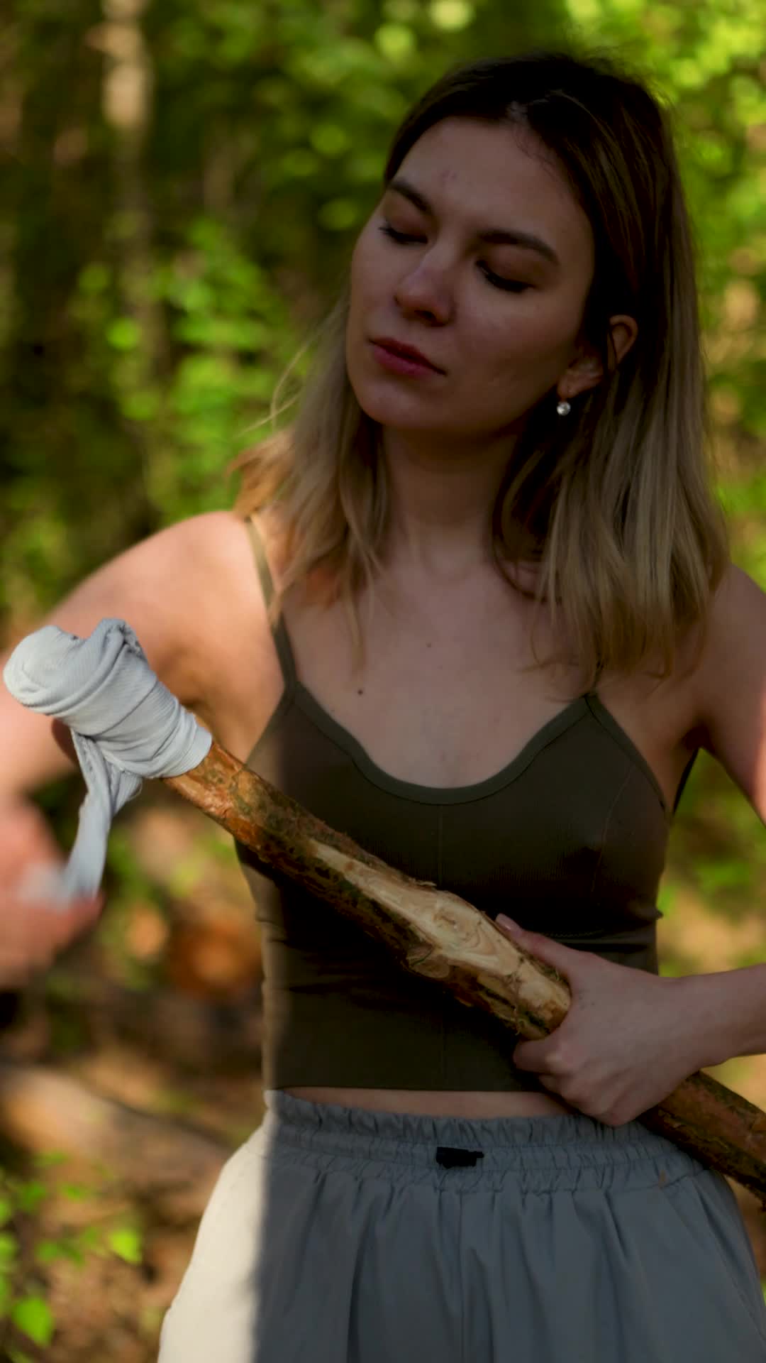 Forest Hacks from cute and skillful girl!