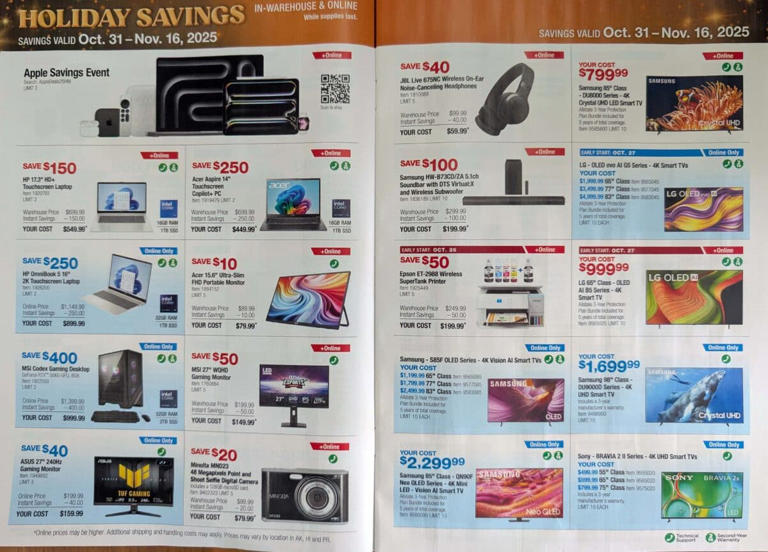 Costco Holiday Savings Coupon Books November & December 2025