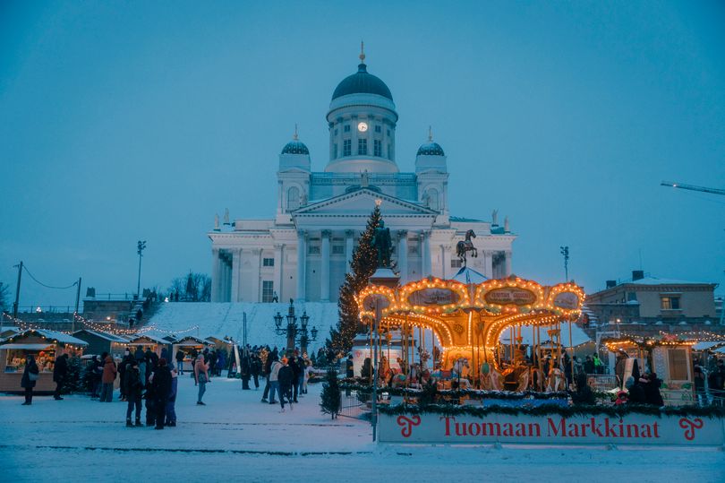 I visited the cool glowing market with 120 stalls and famous backdrop