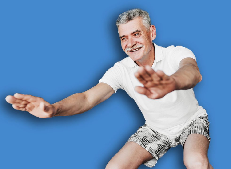 If you can do this many squats after 55, your lower body strength is ...