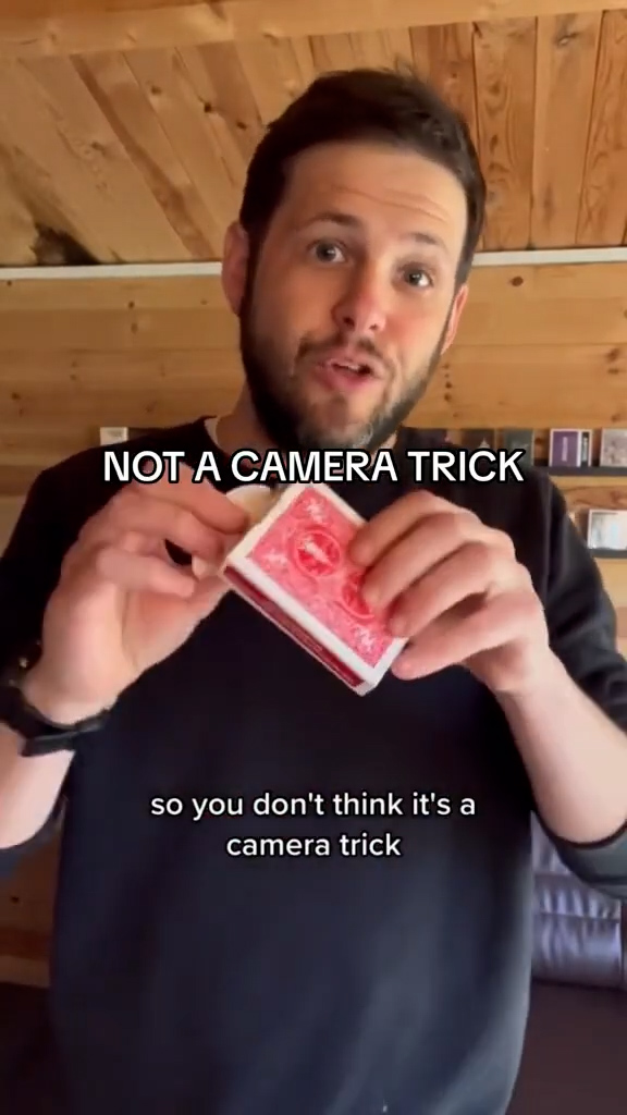 Not a Camera Trick – Real Card Illusion