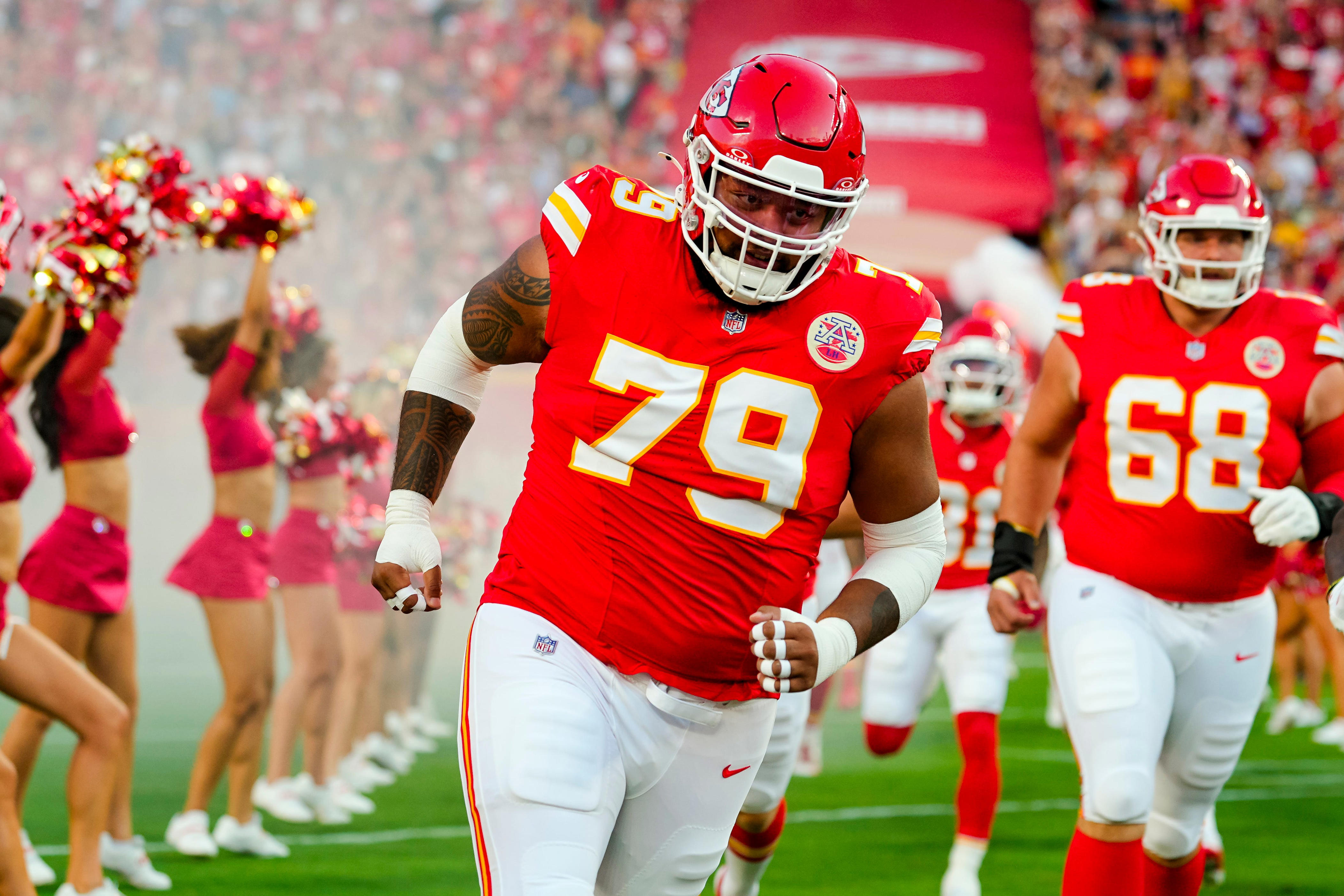 Kansas City Chiefs HC Andy Reid comments on signing OL Esa Pole to the ...