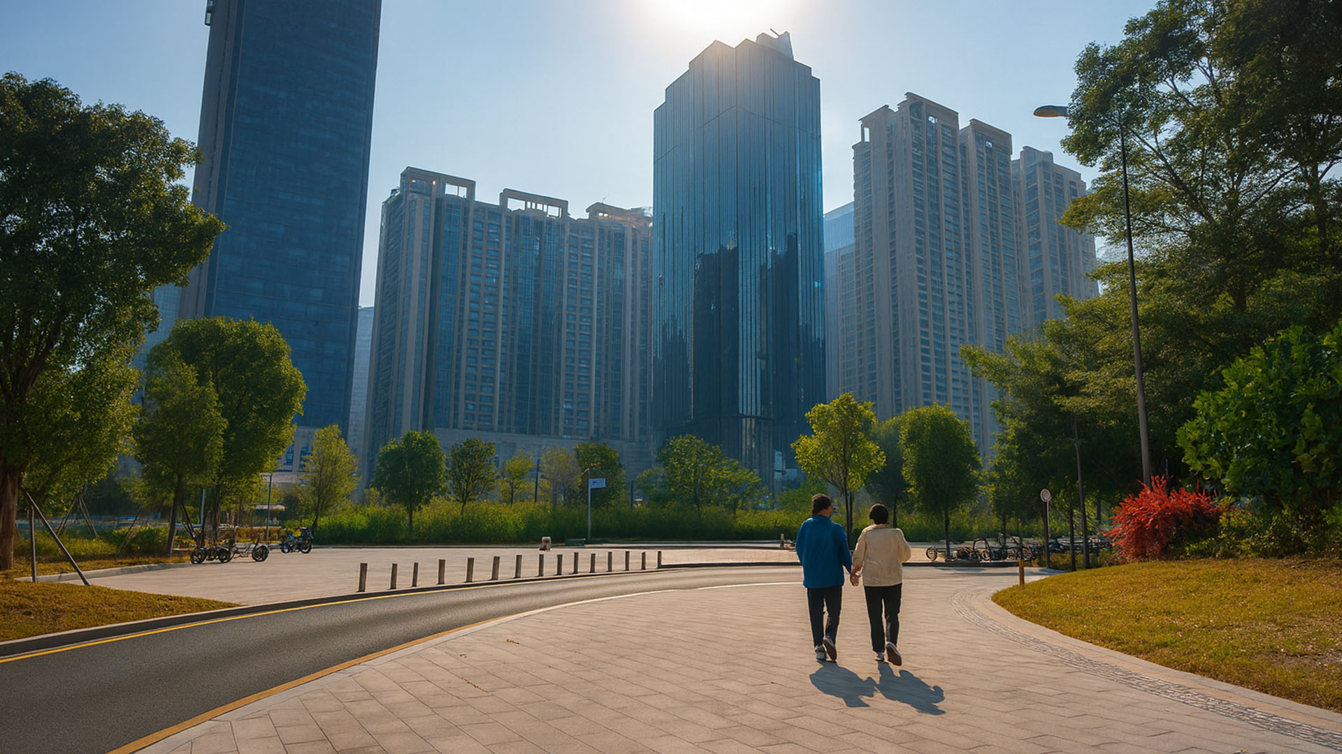Business Center Walk in Shenzhen – China 4K