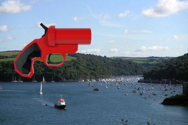 Scuffle involving flare gun ends up with both men falling in river