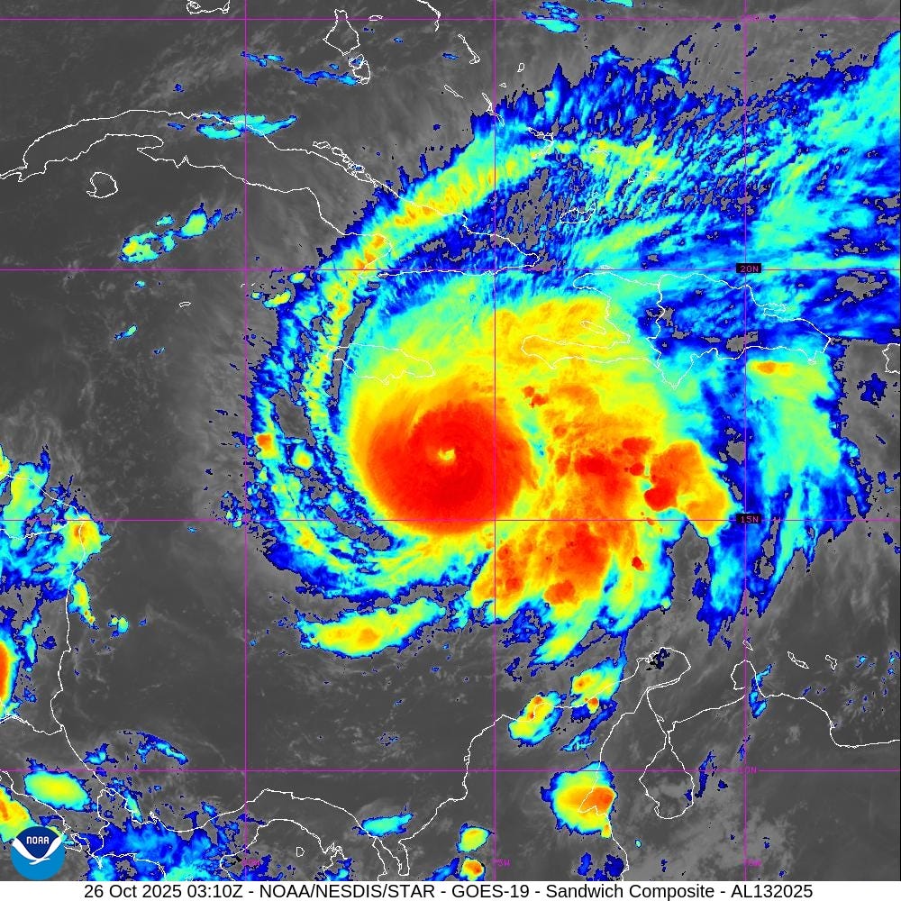 Hurricane Melissa now major Category 3 storm, forecast to reach Category 5. Florida update