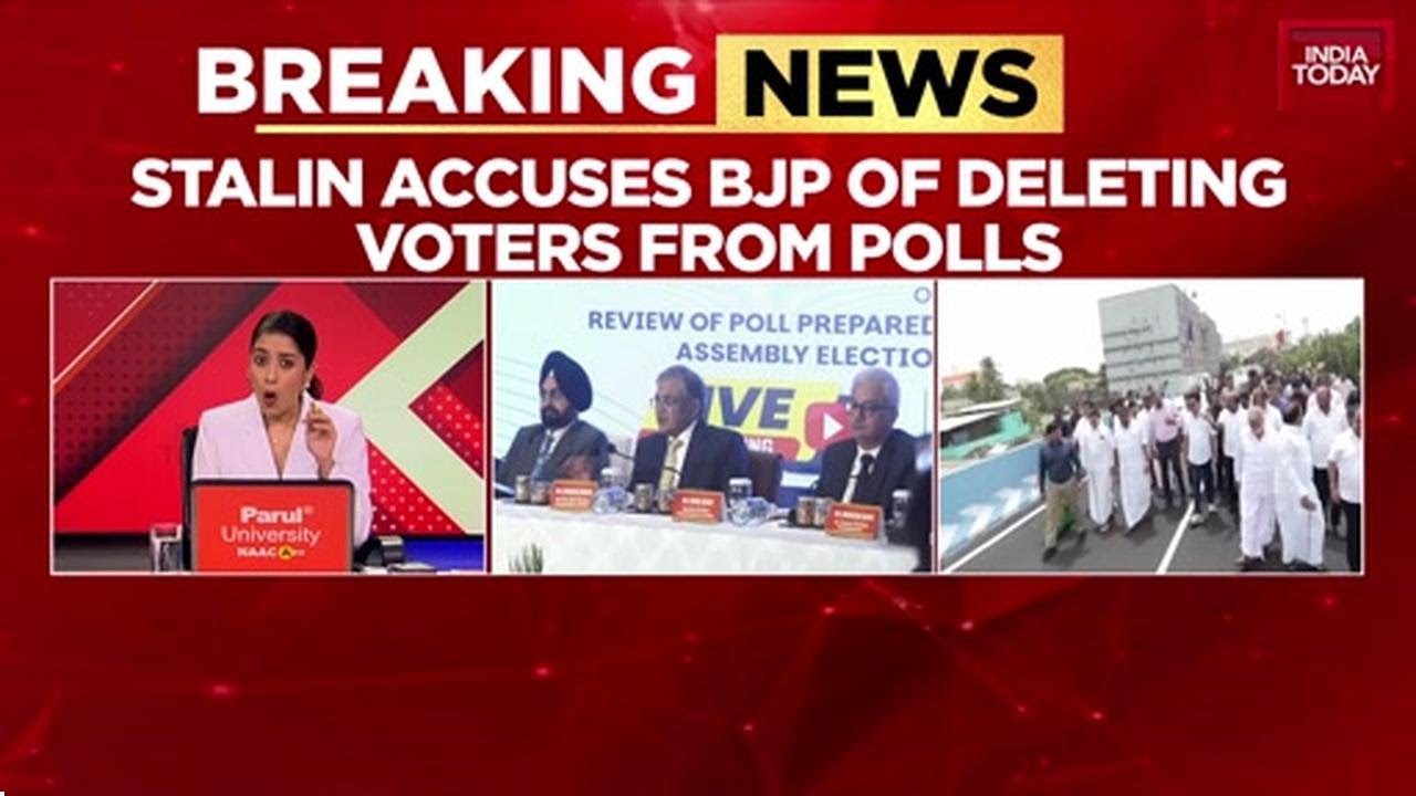 MK Stalin Declares War On Poll Panel's Voter Revision, Alleges BJP Plot ...