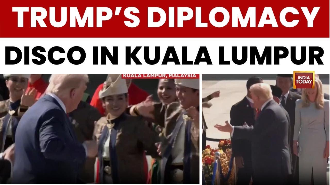 Donald Trump Dances on Red Carpet Welcomed By Malaysian PM For ASEAN Summit