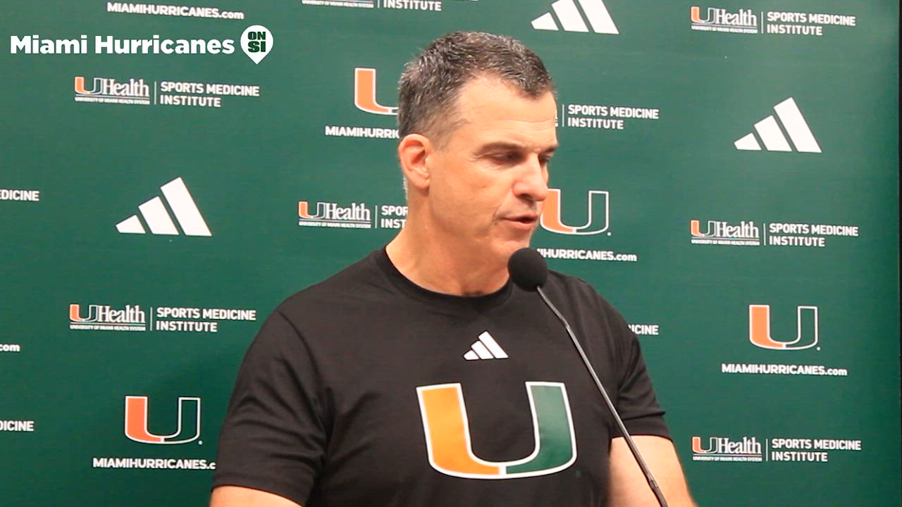Miami Hurricanes Head Coach Mario Cristobal Post Game After Stanford ...