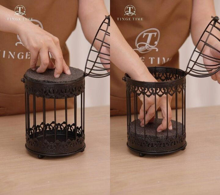 Gothic Birdcage Flower Arrangement DIY