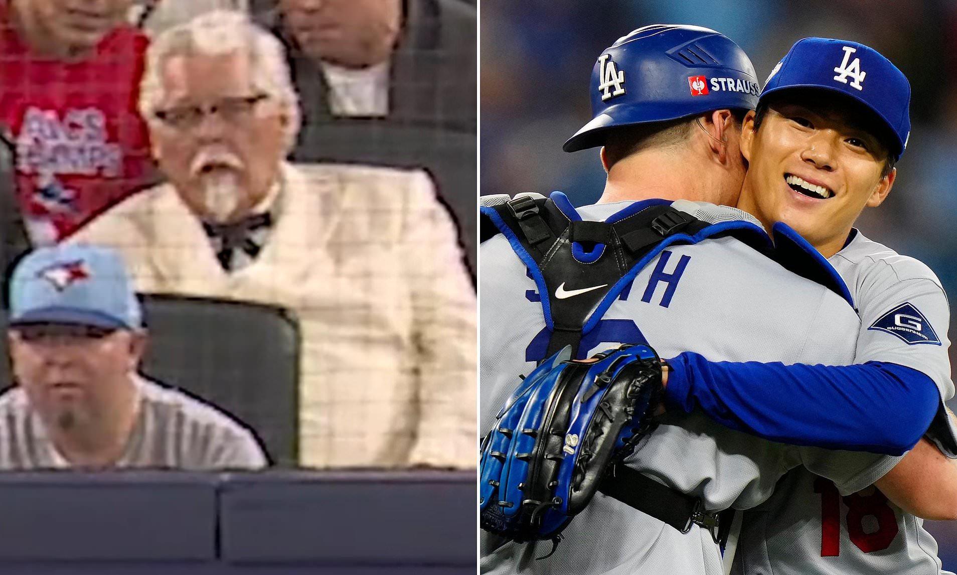 Why Colonel Sanders lookalike was behind home plate at Dodgers-Blue ...