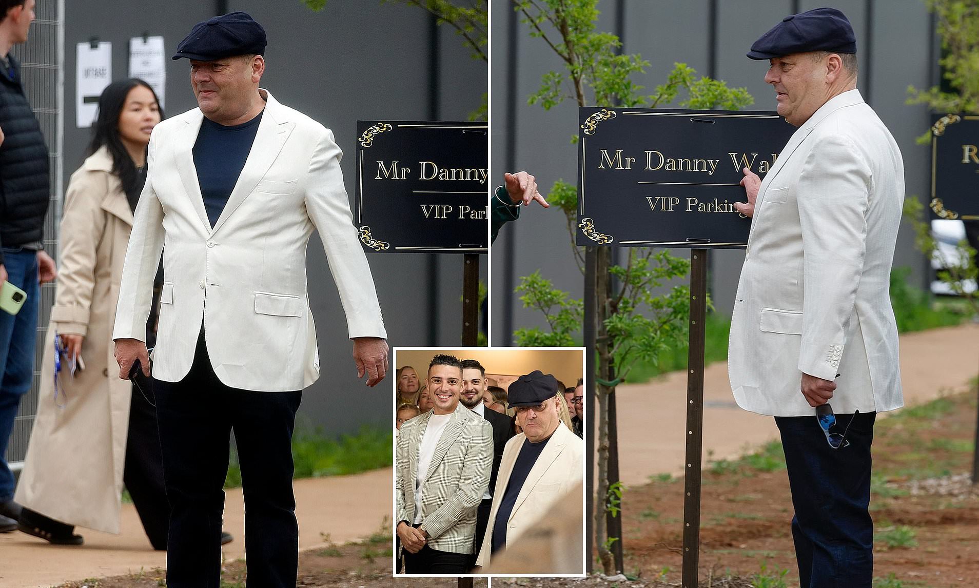Serial buyer Danny Wallis arrives for auction day at The Block