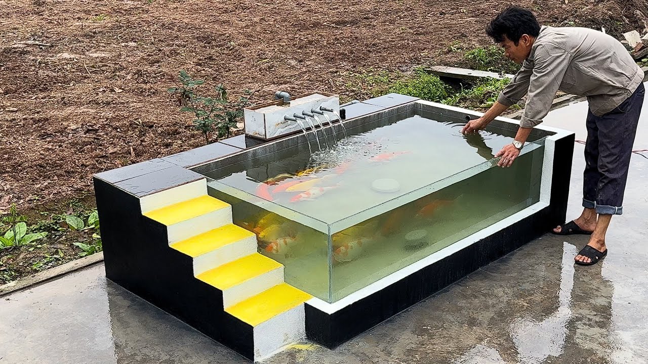 I built my own aquarium in 22 minutes!🐠