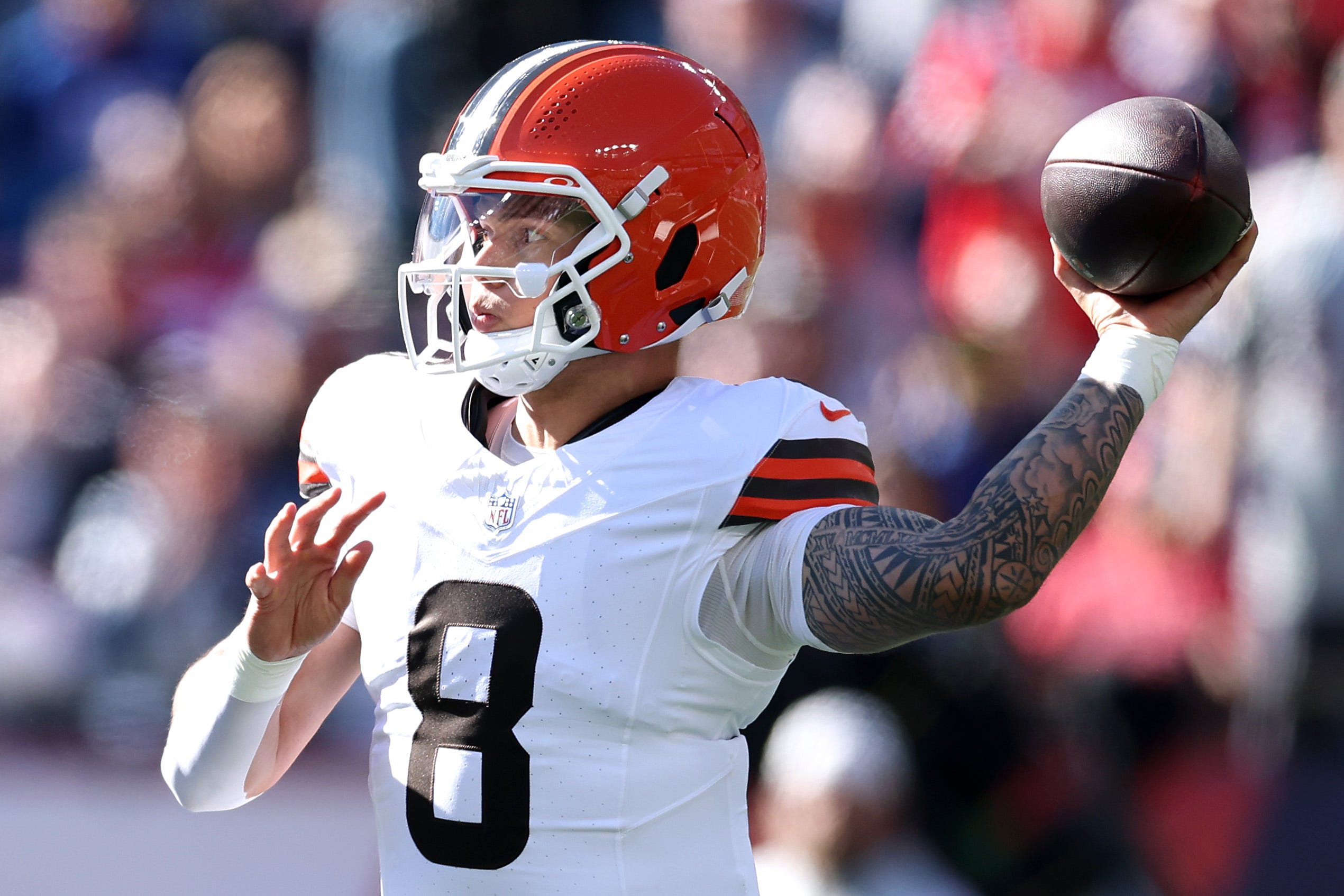 Browns QB Dillon Gabriel stats & numbers in Week 8 game vs. New England ...