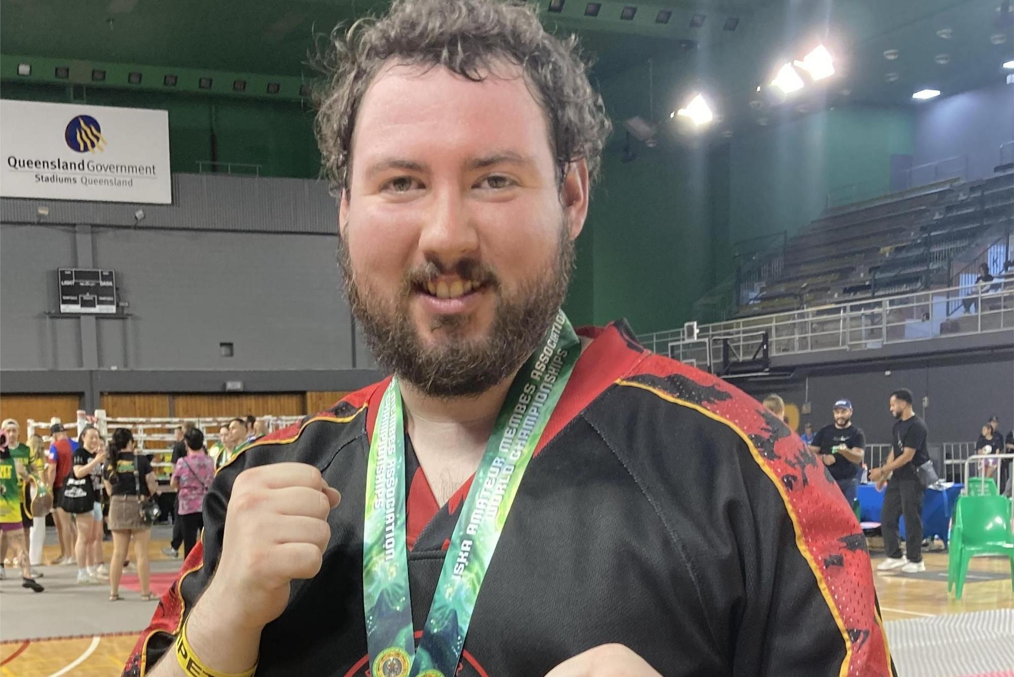 Crawley 3rd degree karate black belt Adam wins world bronze