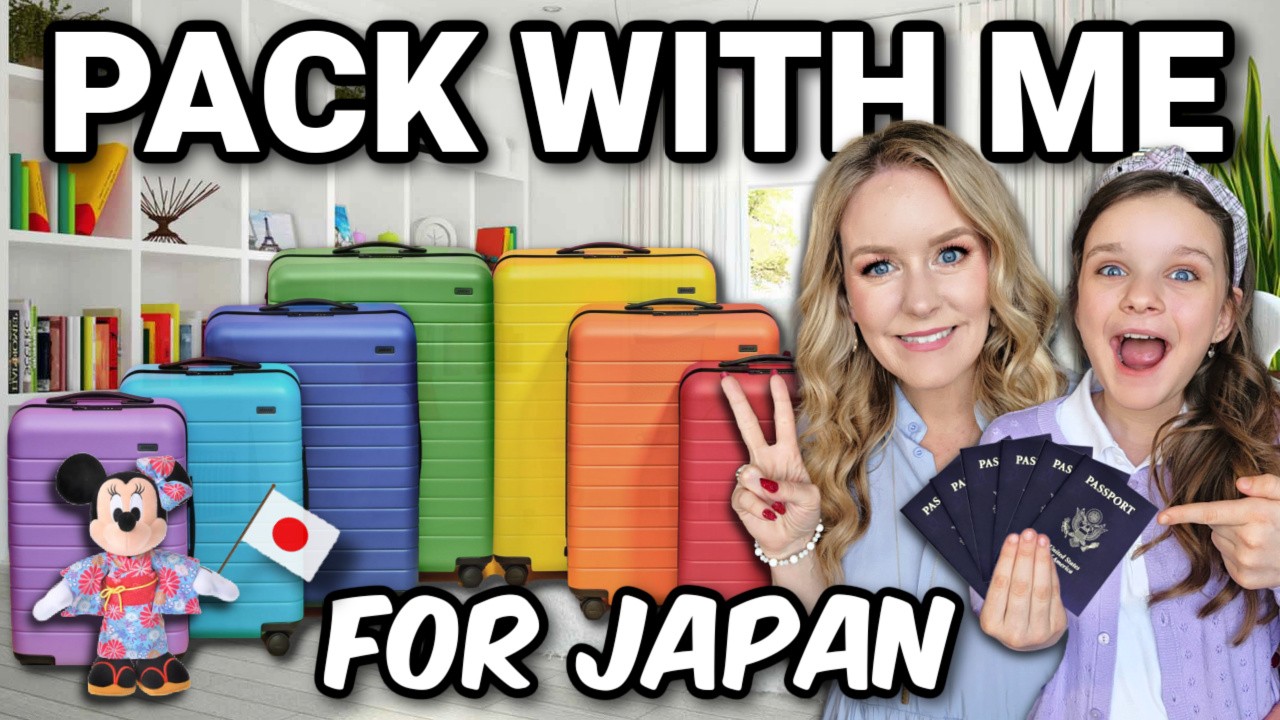 Pack with me: Japan & Tokyo Disneyland! Airplane activities & snacks