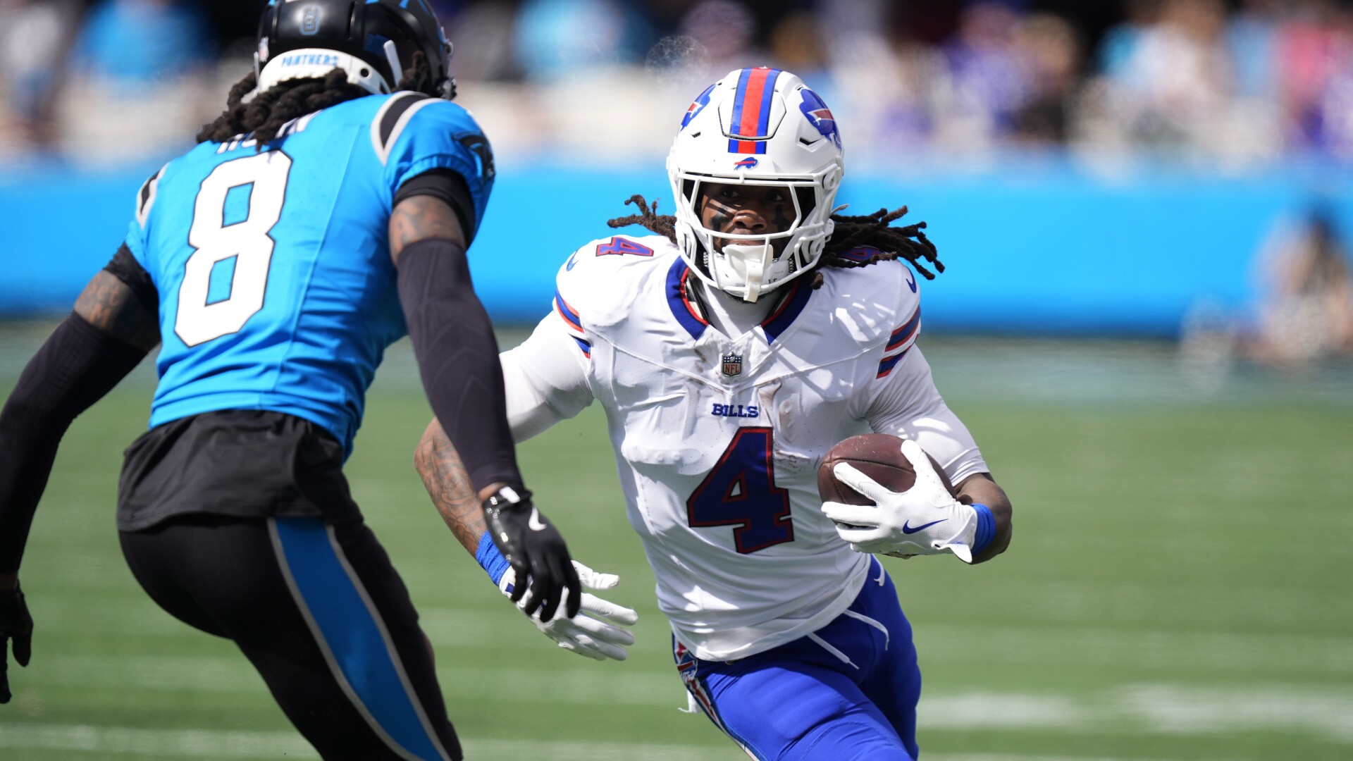 James Cook 64-yard touchdown gives Bills 12-3 lead