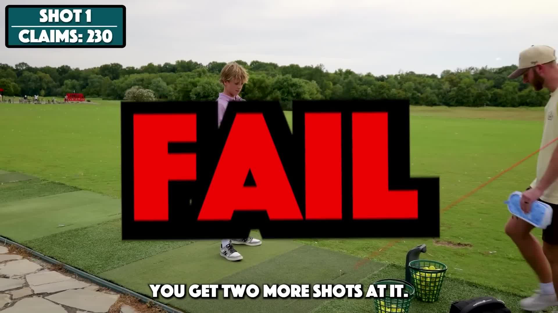 Calling out golfers on the driving range