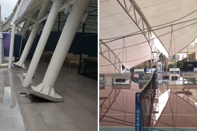 Cerita Safina yang Menyaksikan Detik-Detik Atap Anwa Padel Meruya Roboh ...